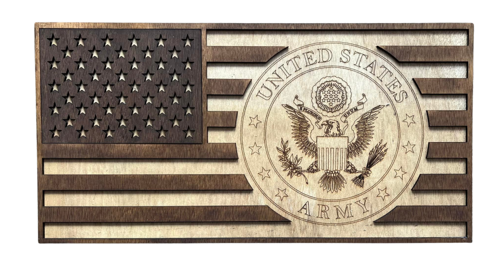 Layered Military Flag – EtchNPrint LLC Artistic Creations